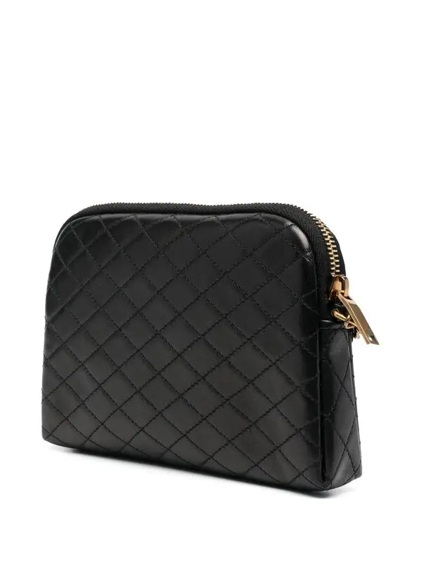 Saint Laurent Gaby Quilted Shoulder Bag - Black