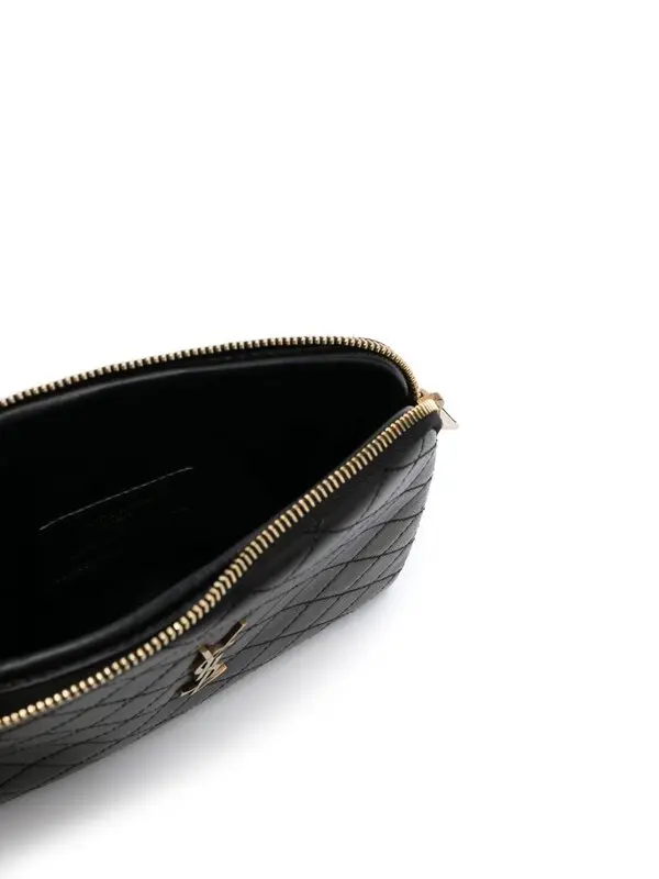 Saint Laurent Gaby Quilted Shoulder Bag - Black