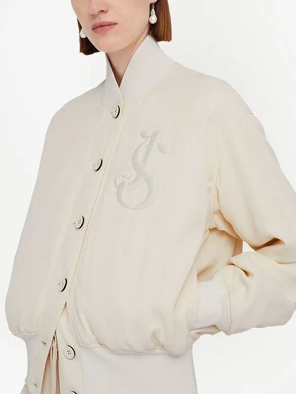JIL SANDER Appliqué-logo Bomber Jacket