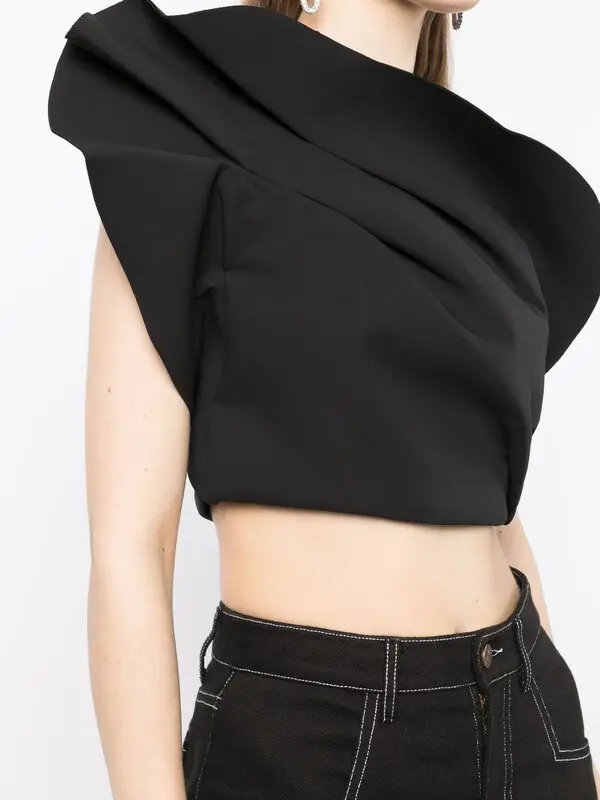 Rachel Gilbert Aurora Gathered Crop Top