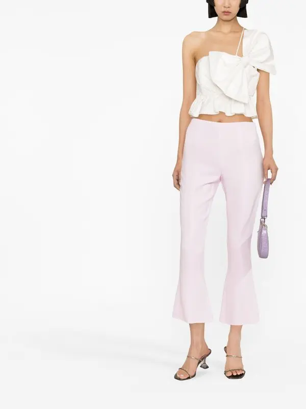 Blumarine Cropped Flared Trousers