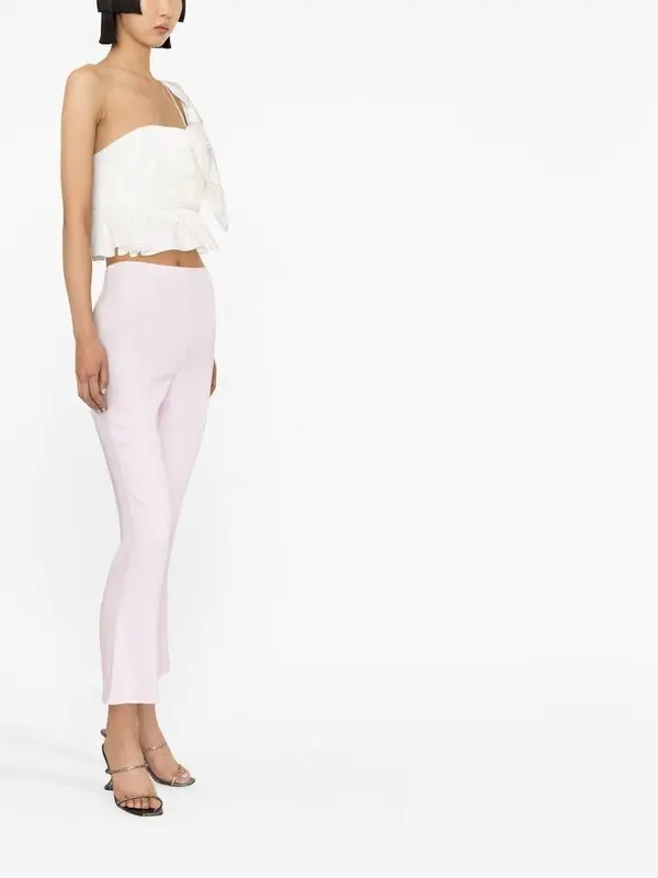 Blumarine Cropped Flared Trousers