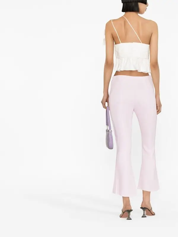 Blumarine Cropped Flared Trousers
