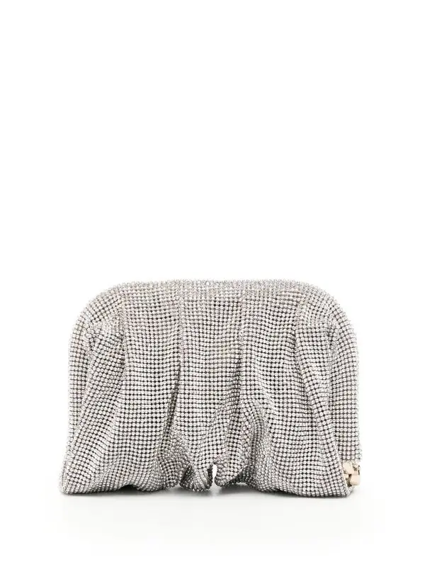 Benedetta Bruzziches Strass-embellished Clutch Bag - Silver
