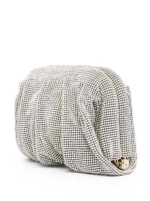 Benedetta Bruzziches Strass-embellished Clutch Bag - Silver