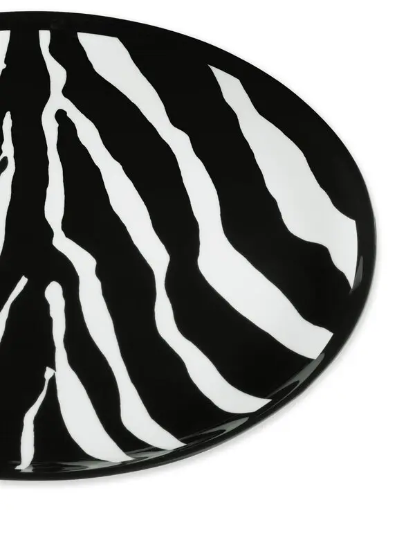 Dolce & Gabbana Zebra-print Porcelain Platter