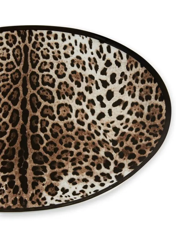 Dolce & Gabbana Porcelain Leopard-print Platter