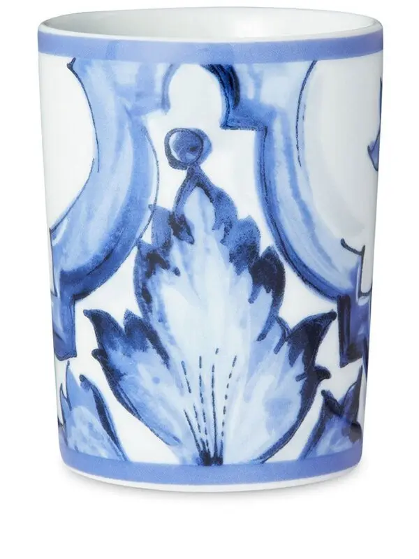 Dolce & Gabbana Blu Mediterraneo Porcelain Water Glass - White