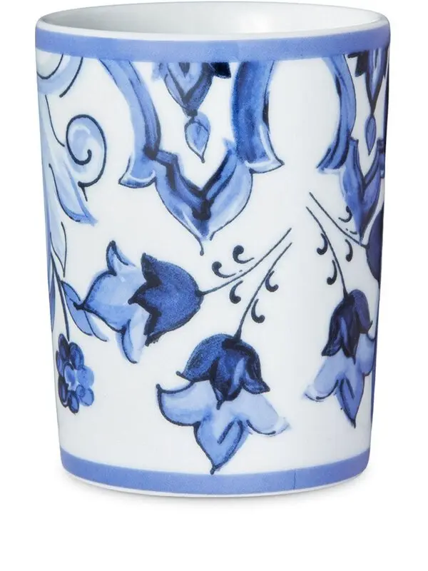 Dolce & Gabbana Blu Mediterraneo Porcelain Wine Glass - White