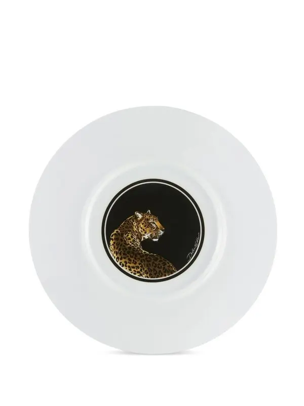 Dolce & Gabbana Leopard-print Porcelain Platter