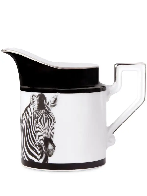 Dolce & Gabbana Zebra-print Porcelain Creamer - White