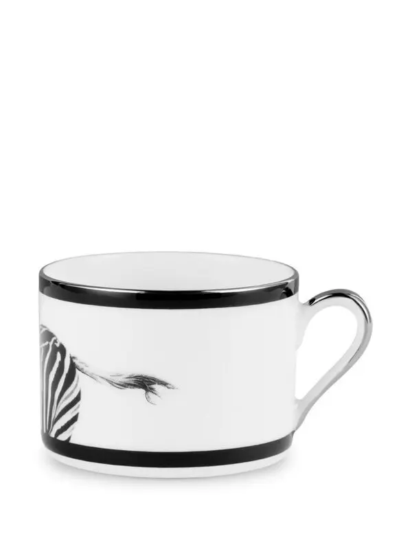Dolce & Gabbana Zebra-print Porcelain Tea Set - White
