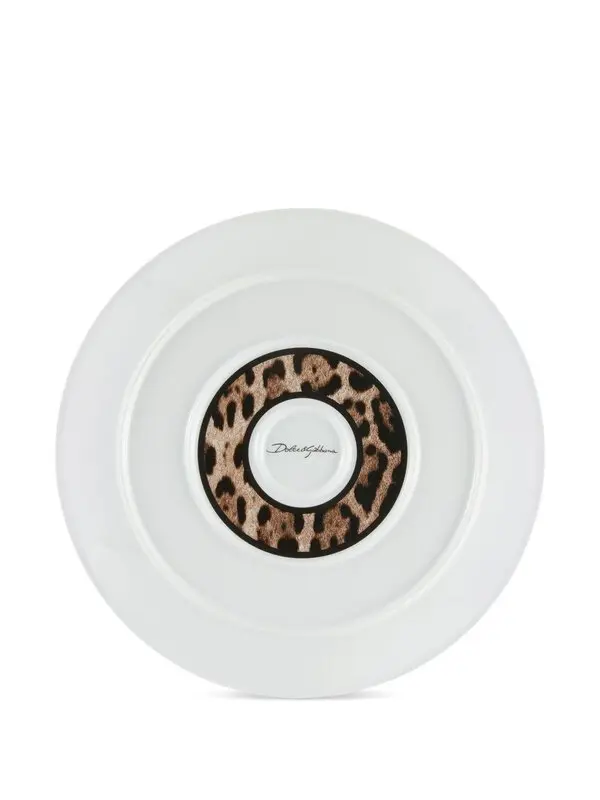 Dolce & Gabbana Leopard-print Porcelain Platter