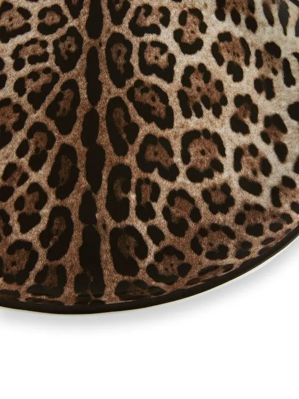 Dolce & Gabbana Porcelain Leopard-print Platter