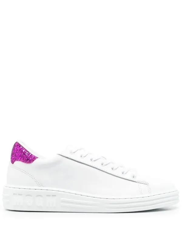 MSGM Leather Sneakers - White