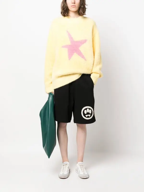 BARROW Logo Appliqué Track Shorts