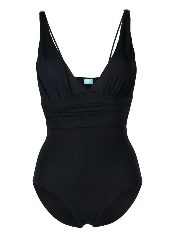 Melissa Odabash V-neck Swimsuit - Black