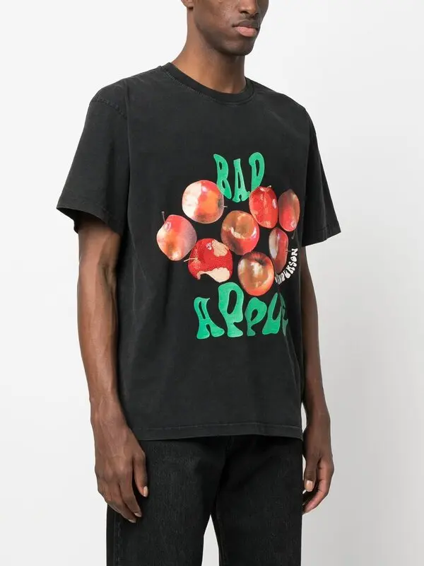 Jw Anderson Bad Apple Oversized T-Shirt - Black | Editorialist