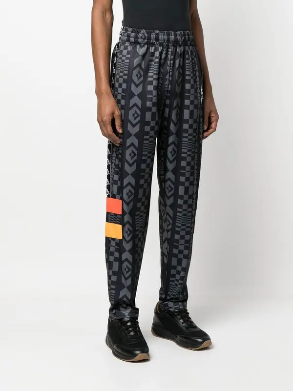 COUNTY OF MILAN Xkappa Logo-patch Track Pants - Black