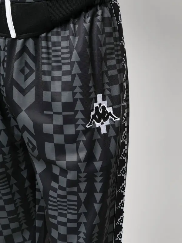 COUNTY OF MILAN Xkappa Logo-patch Track Pants - Black