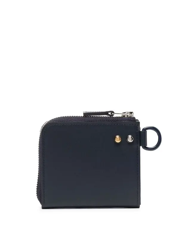 Sacai Zip Around Leather Wallet - Blue | Editorialist