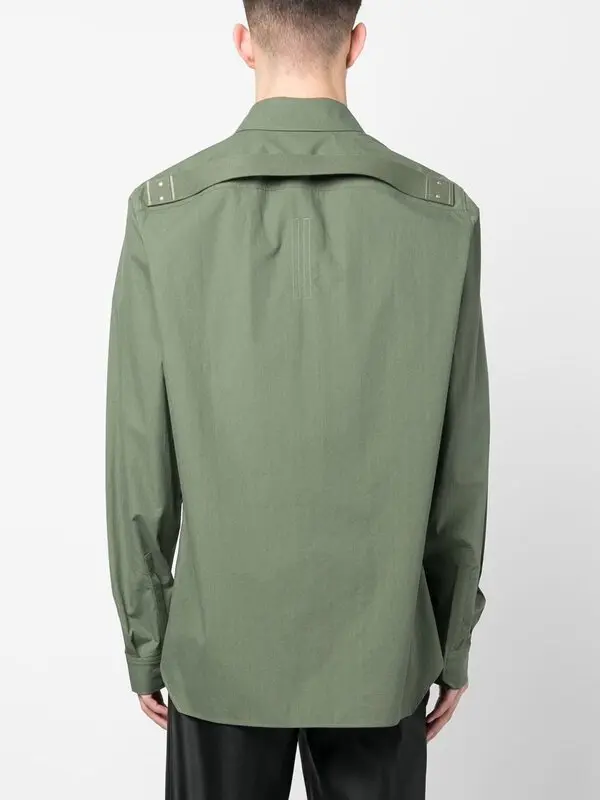 Rick Owens Button-front Long-sleeved Overshirt