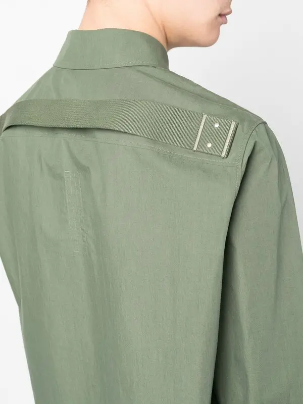 Rick Owens Button-front Long-sleeved Overshirt