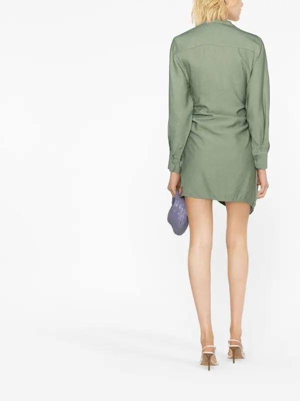 green emerald velvet dress Jacquemus La robe Bahia Green Dress - BOPF
