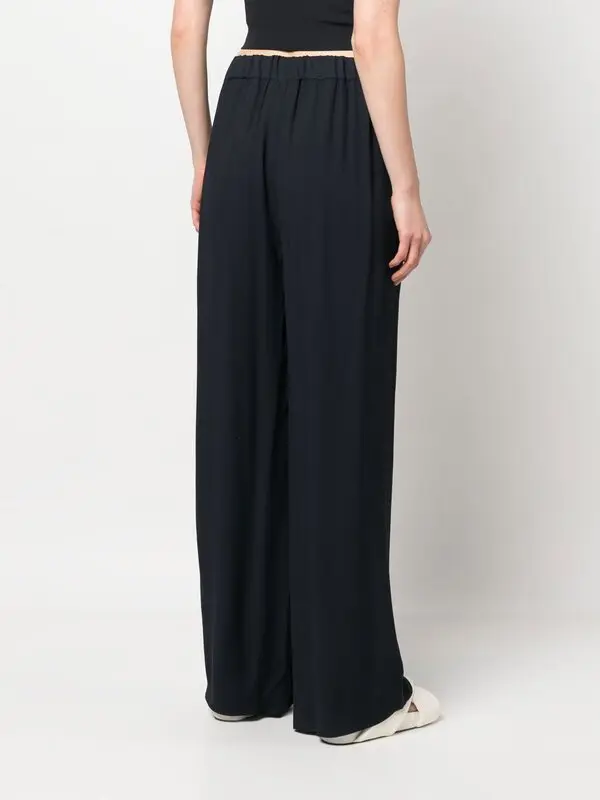 Fabiana Filippi Double-breasted Trousers - Blue