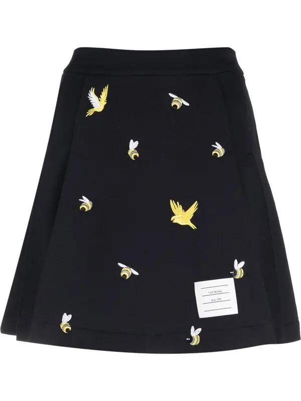 Thom Browne A-line Skirt - Blue