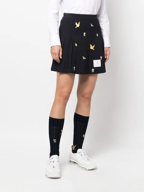 Thom Browne A-line Skirt - Blue