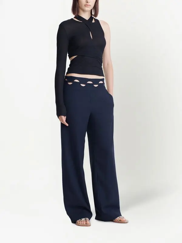 DION LEE Hinge-seam Straight Trousers