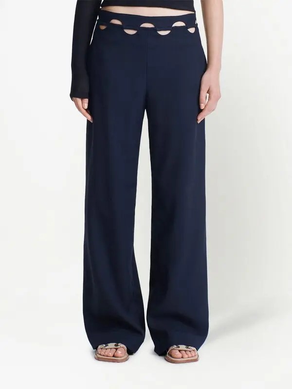 DION LEE Hinge-seam Straight Trousers