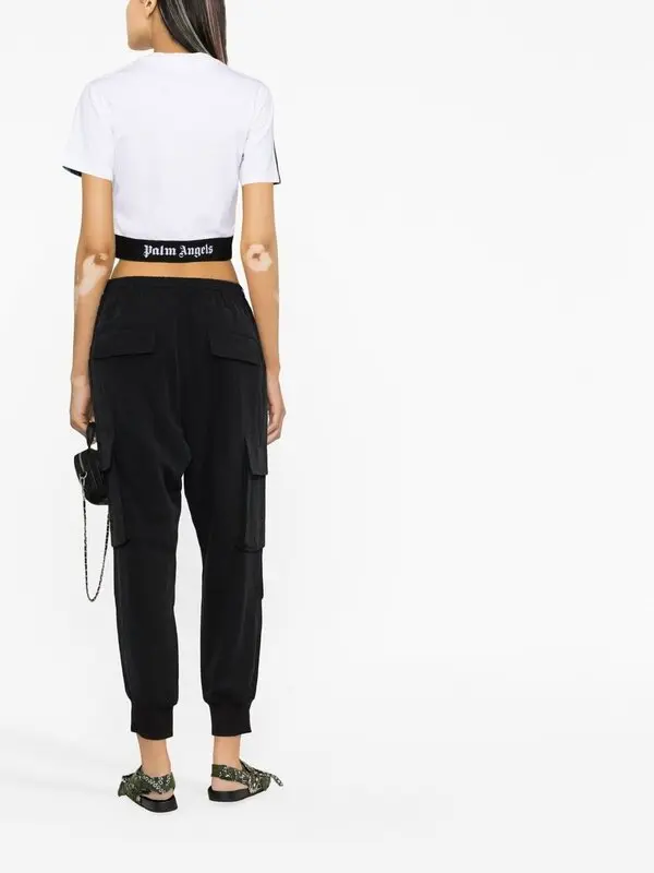 Palm Angels Miami Print Crop T-shirt