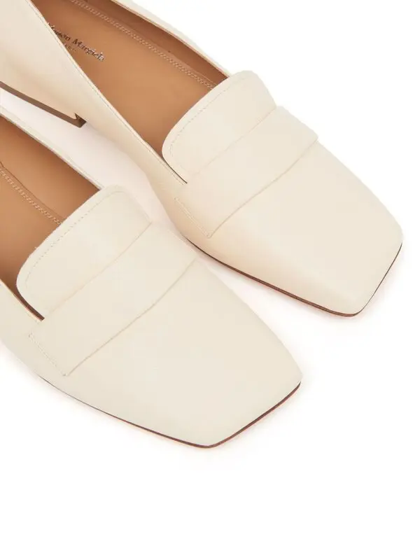 MAISON MARGIELA Four Stitches Decortiqué Loafers - White