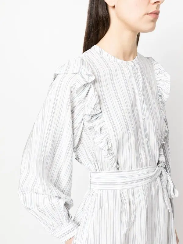 Tommy Hilfiger Regular Stripe Ruffle Dress