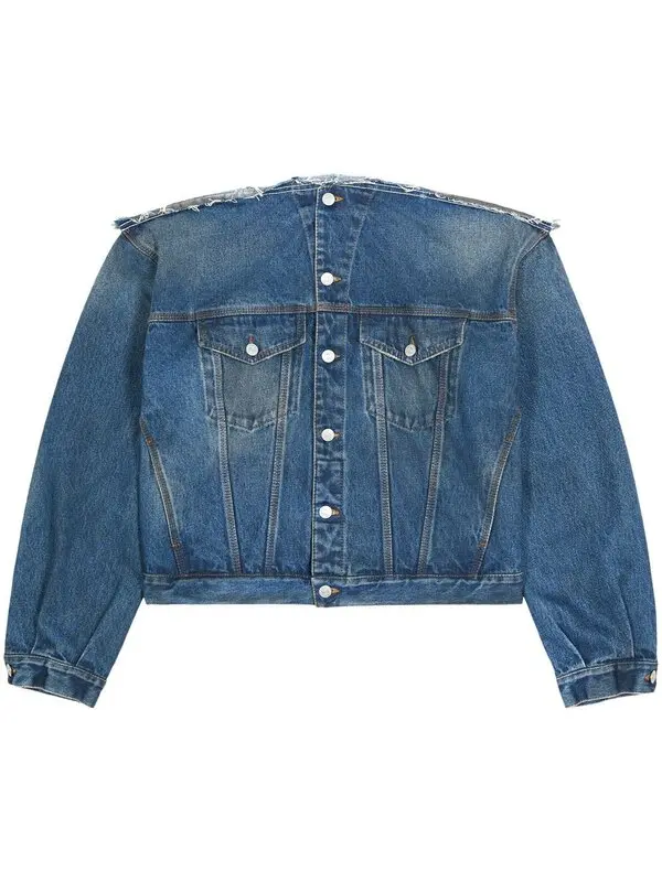 MAISON MARGIELA Collarless Denim Jacket