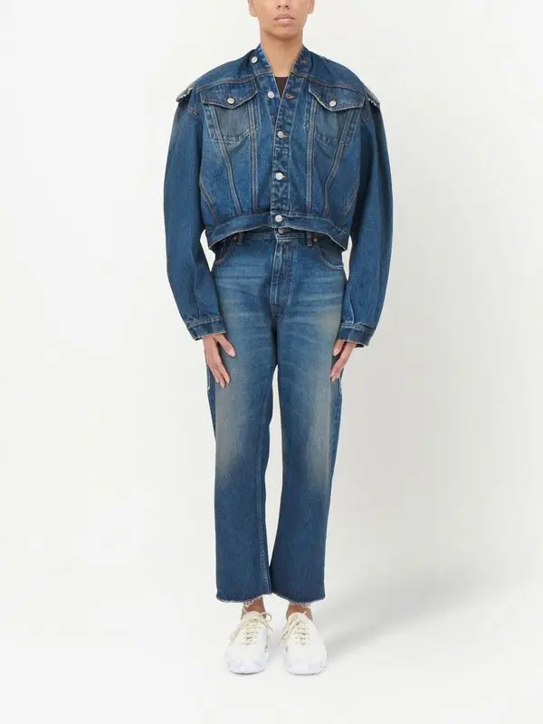 MAISON MARGIELA Collarless Denim Jacket