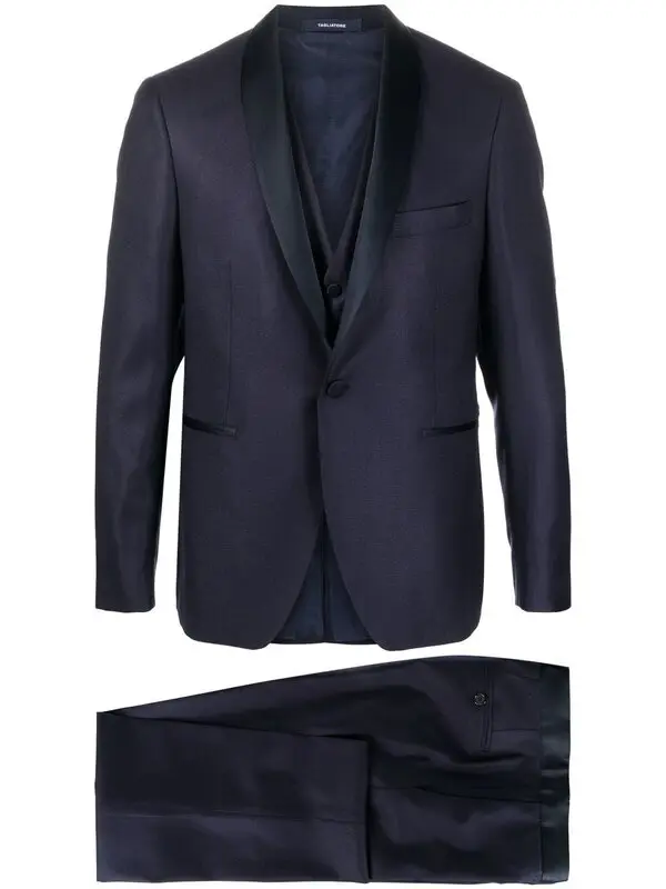 Tagliatore Three-piece Tailored Suit - Blue