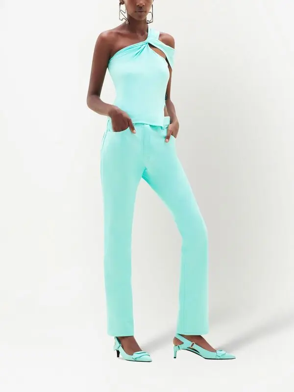 COURREGES Straight-leg Vinyl Trousers