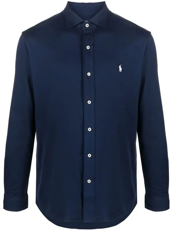 Polo Ralph Lauren Embroidered Polo-pony Shirt - Blue