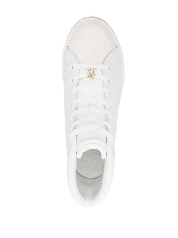 Tommy Hilfiger Embossed Monogram High-top Sneakers