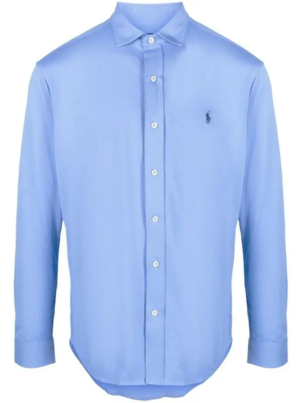Polo Ralph Lauren Embroidered Polo-pony Shirt - Blue