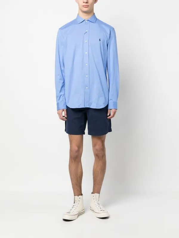 Polo Ralph Lauren Embroidered Polo-pony Shirt - Blue