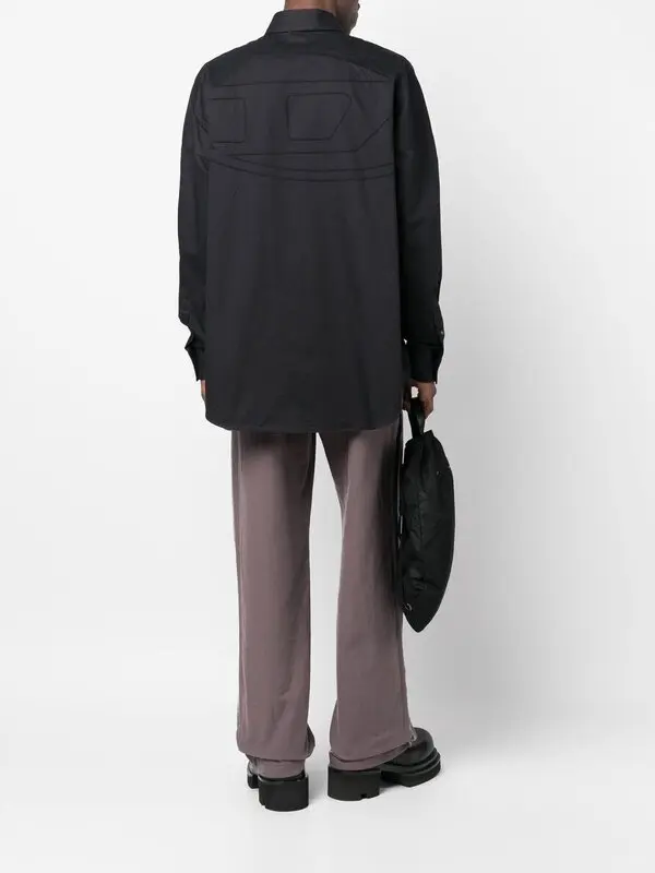 DIESEL® S-limo Logo-embroidered Shirt