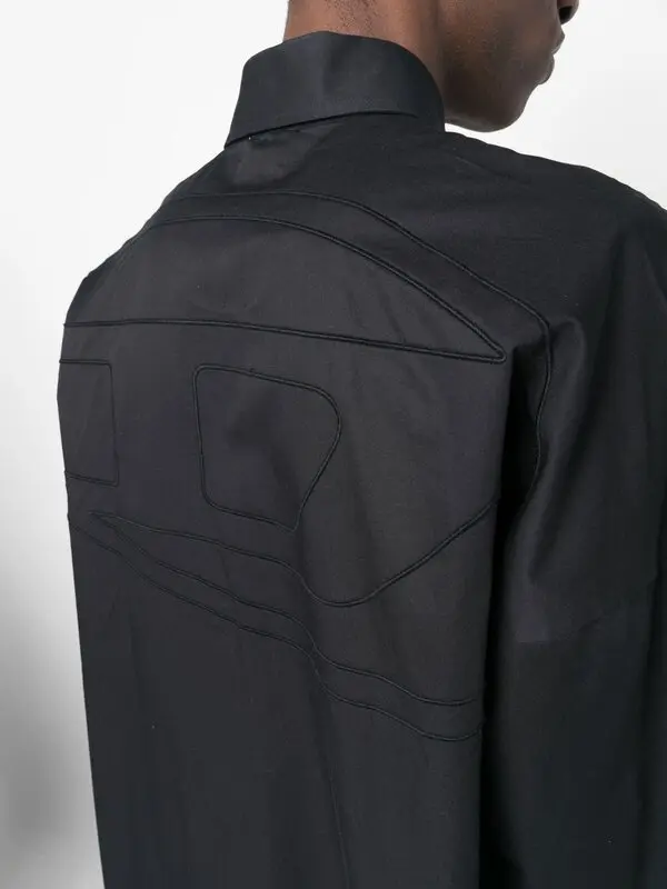 DIESEL® S-limo Logo-embroidered Shirt