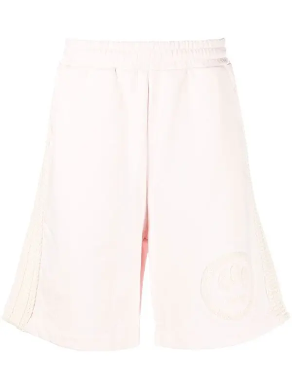BARROW Logo-patch Cotton Track Shorts