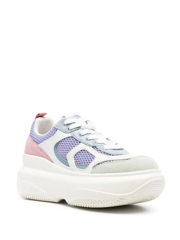 Liu Jo June Colour-block Platform Sneakers - Purple