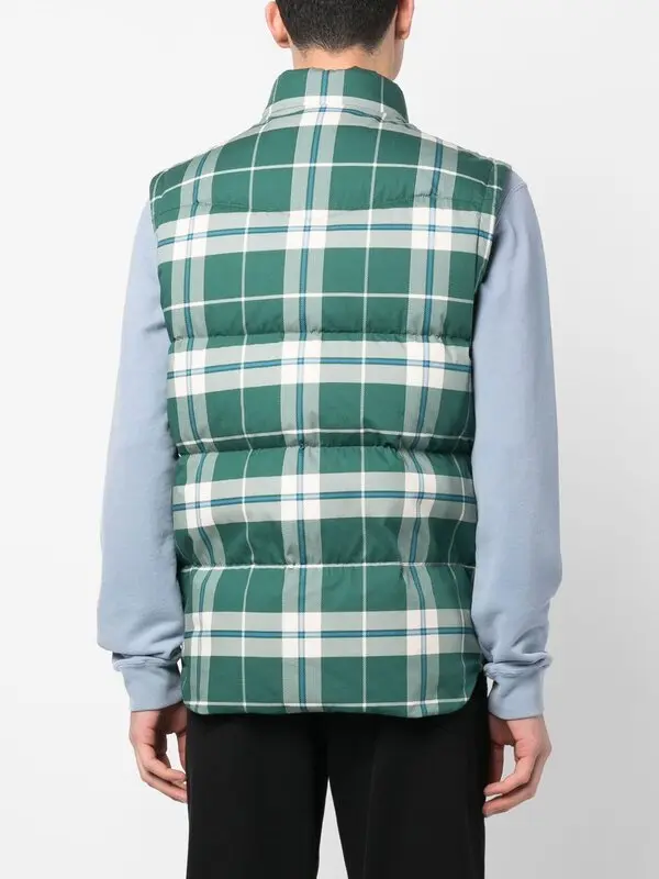 Woolrich Check-pattern Quilted Gilet