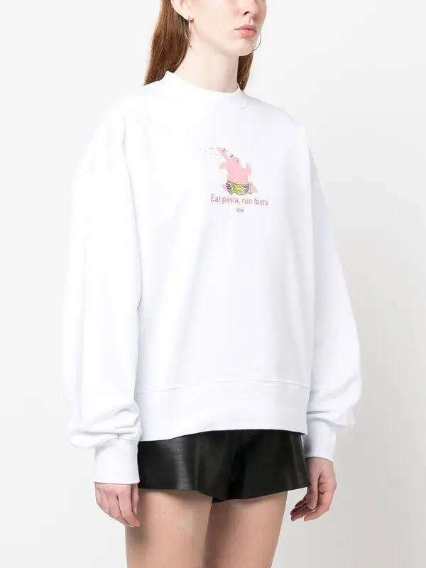 Gcds Graphic-print Cotton Sweatshirt